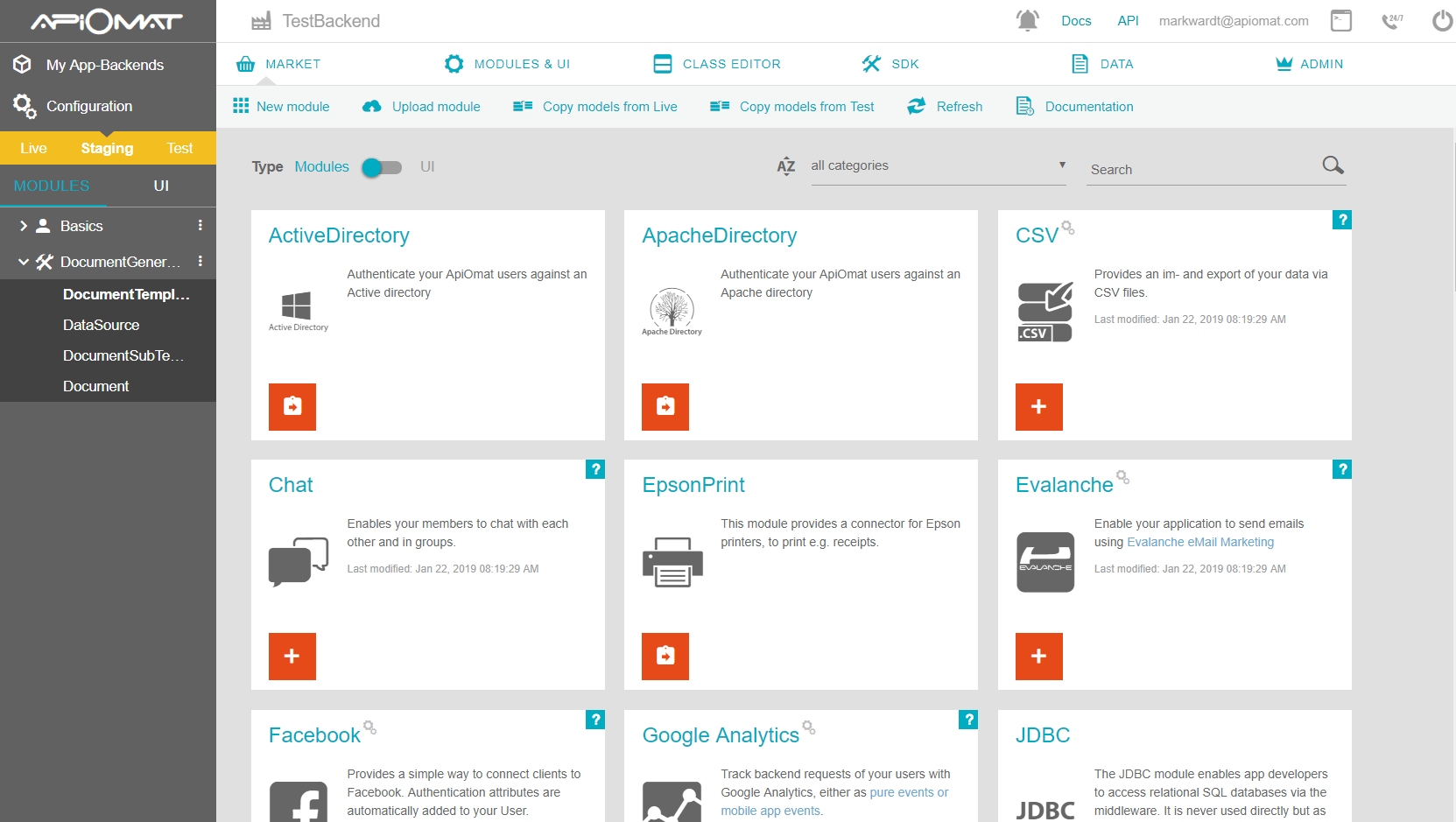 DocumentGenerator Module - ApiOmat Documentation